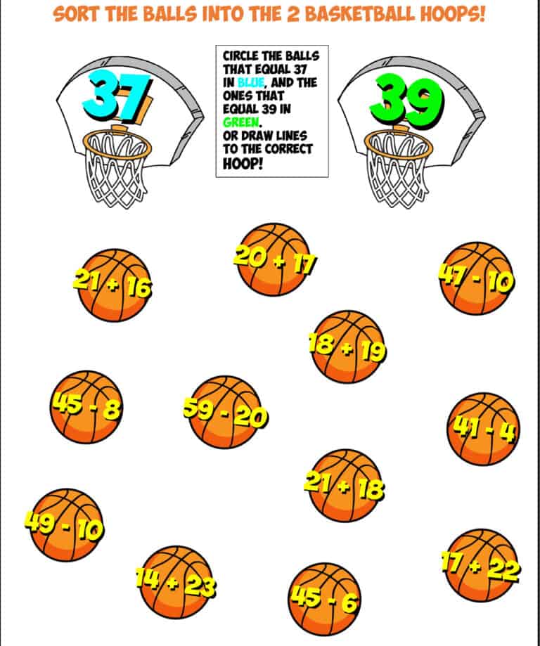 Basketball Sorting #2 - Mr. R.'s World of Math