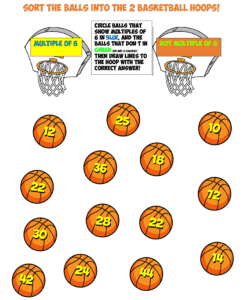 Basketball Sorting #12 – Mr. R.'s World of Math