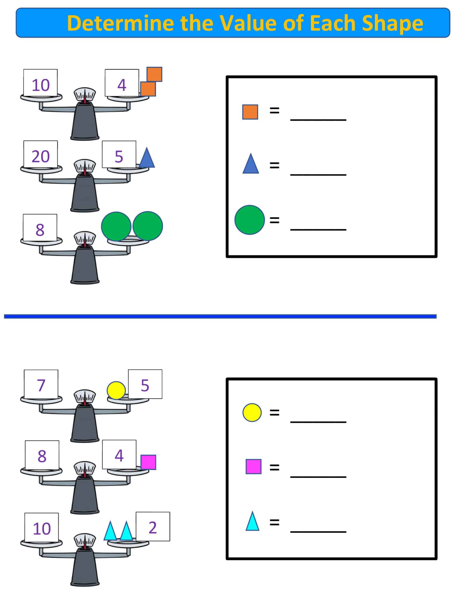 balance math K-2 grade 3 – Mr. R.'s World of Math