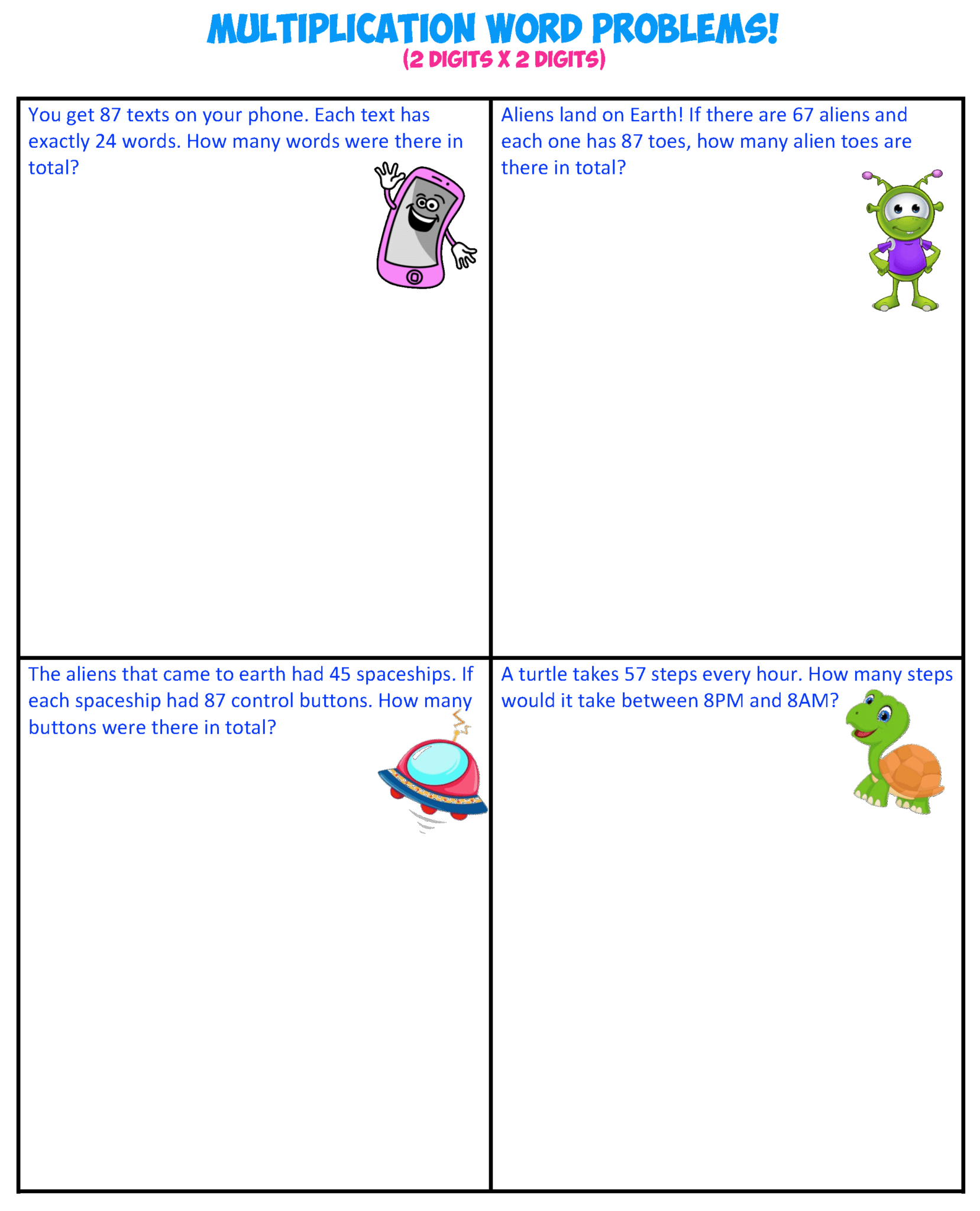 Multiplication Word Problems! – Mr. R.'s World of Math