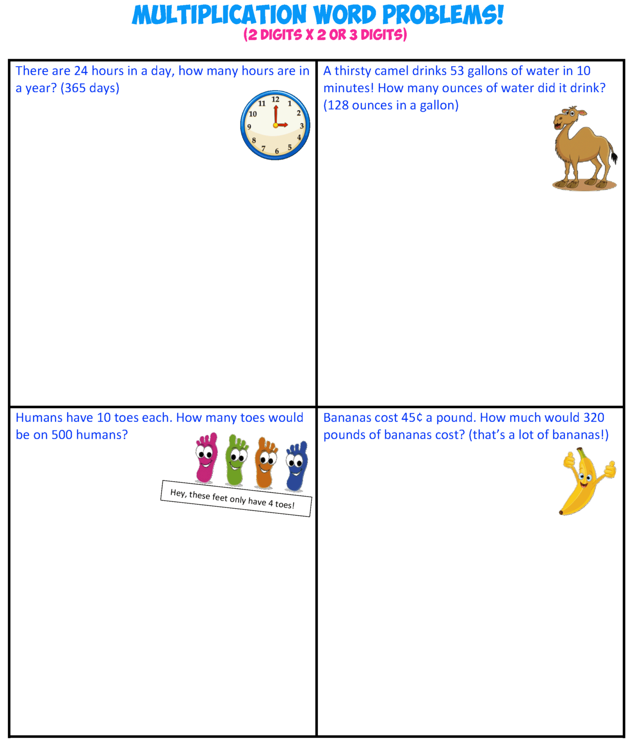 Multiplication Word Problems! (C) – Mr. R.'s World of Math