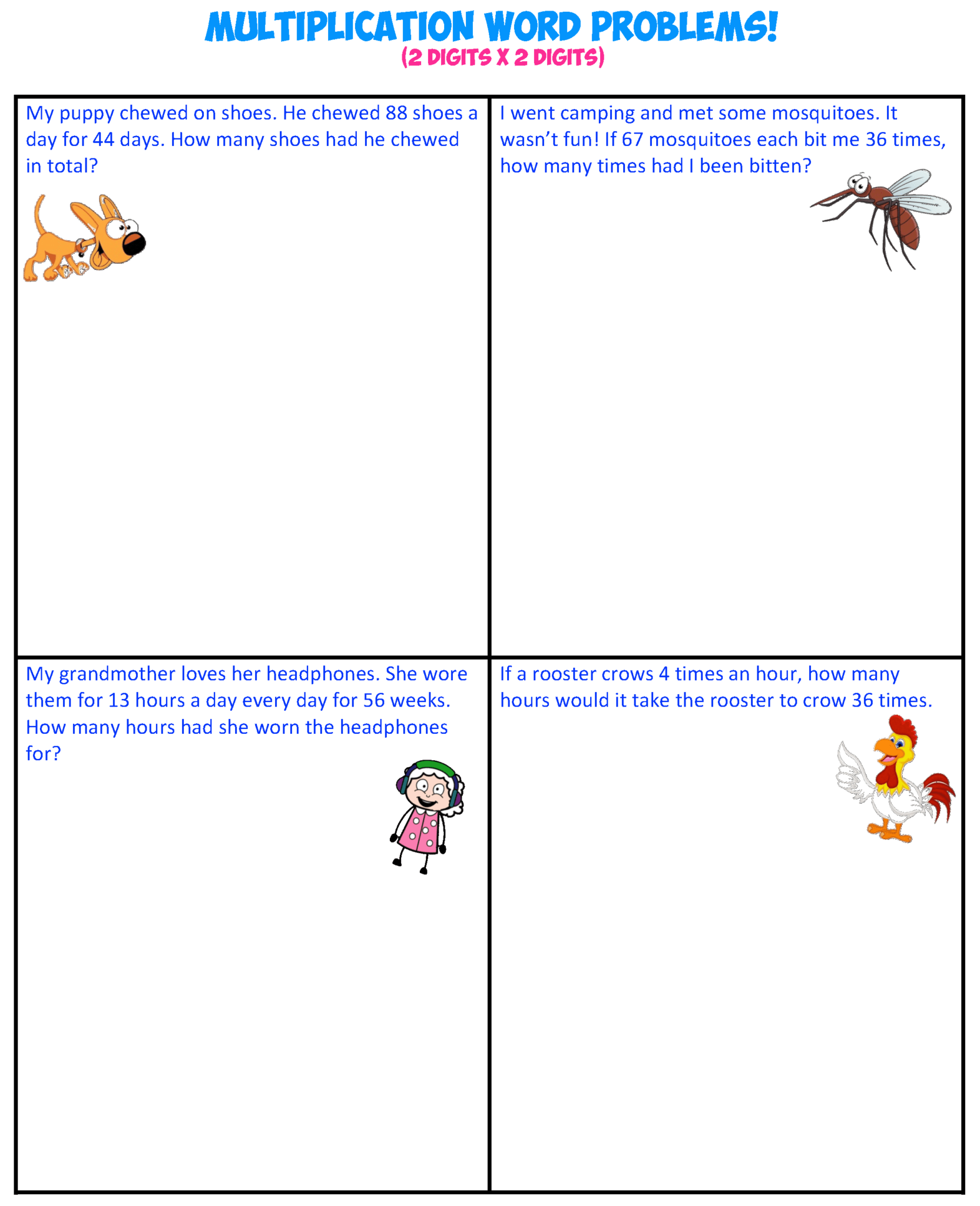 Multiplication Word Problems! (D) – Mr. R.'s World of Math