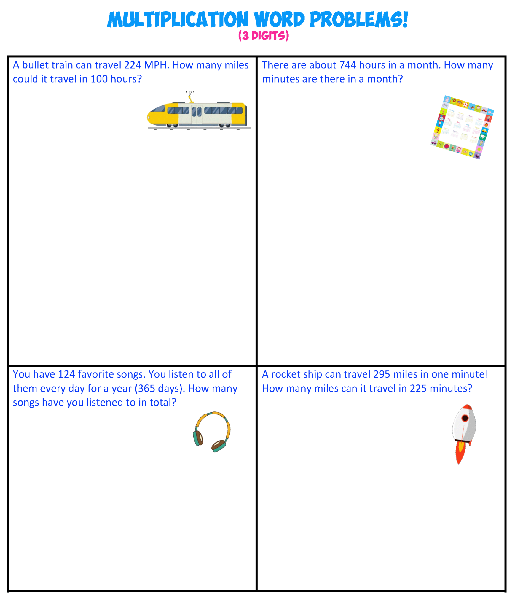 Multiplication Word Problems! (G) – Mr. R.'s World of Math
