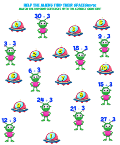Alien Match Division Facts 3 – Mr. R.'s World of Math
