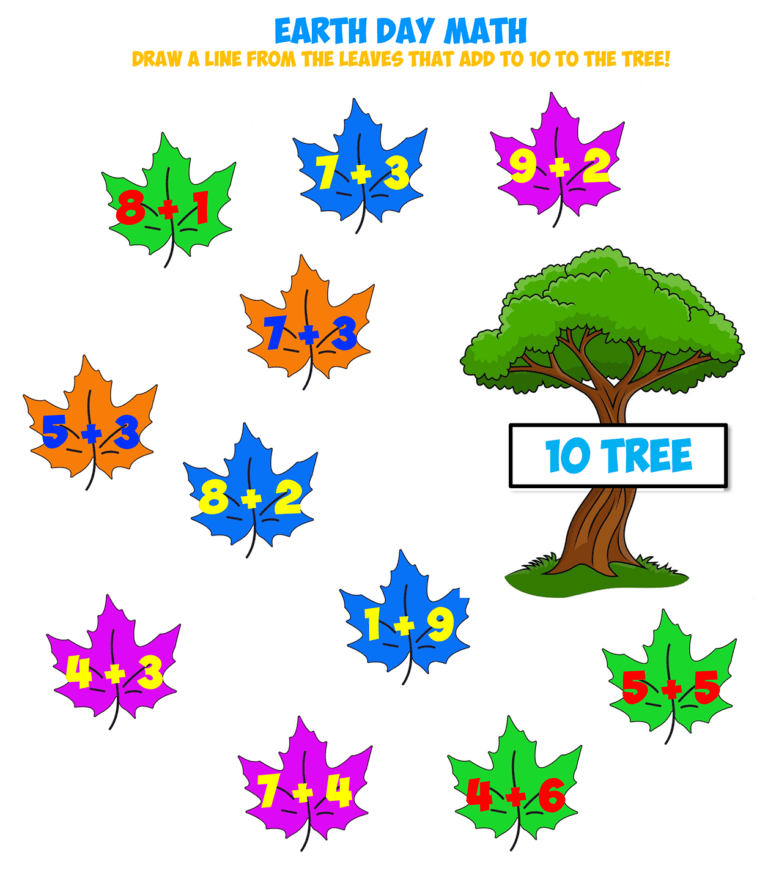 Earth Day Add to 10 – Mr. R.'s World of Math