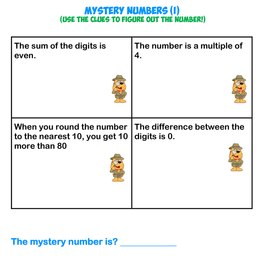 Mystery Numbers I - Mr. R.'s World of Math